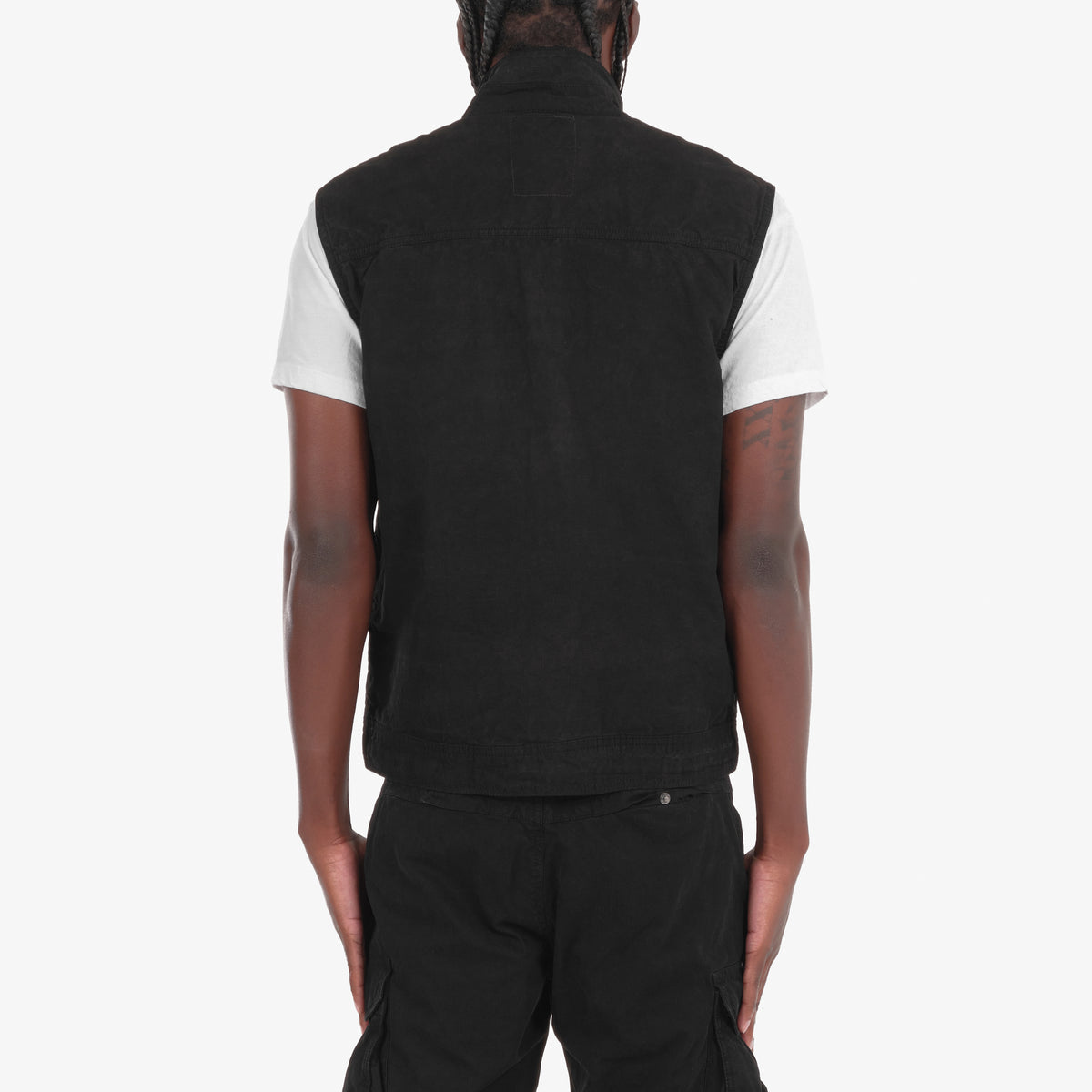 JET BLACK CARGO VEST